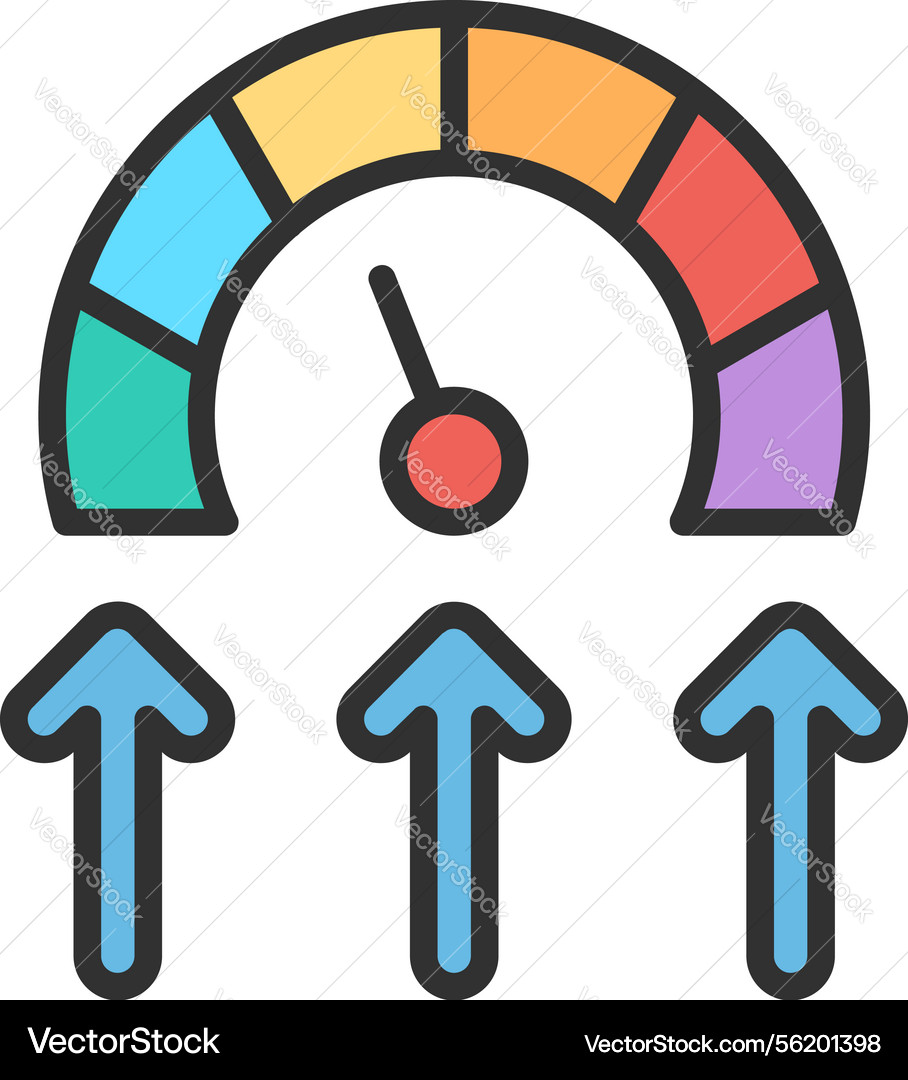 Potential outline filled icon Royalty Free Vector Image