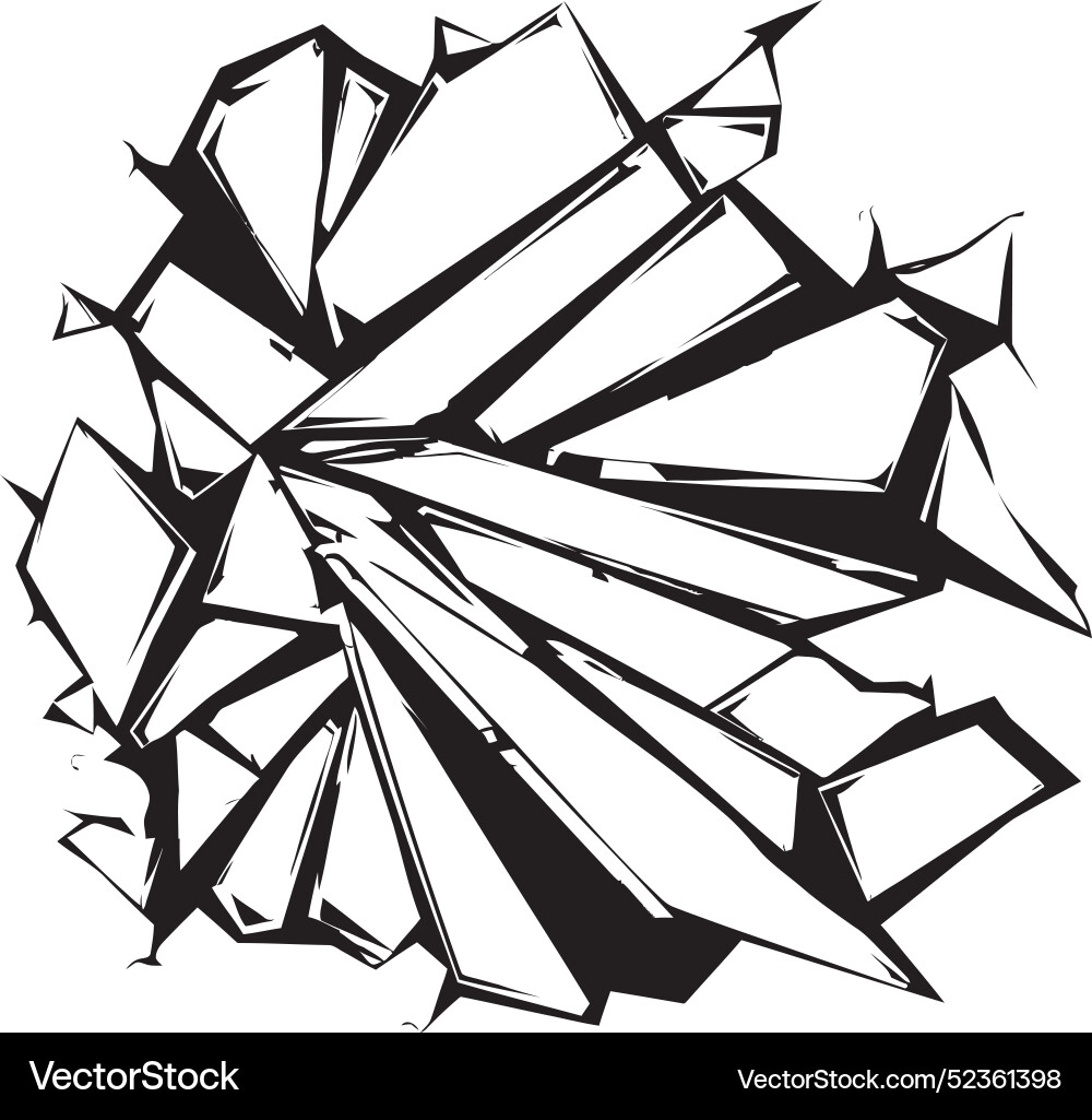 Prism prismatica vibrant glass patternephemeral Vector Image