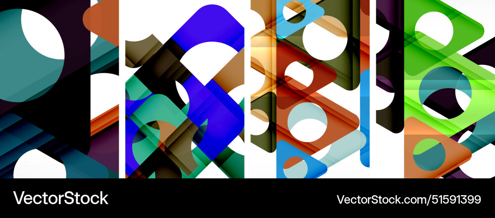 Abstract background set featuring captivating Vector Image