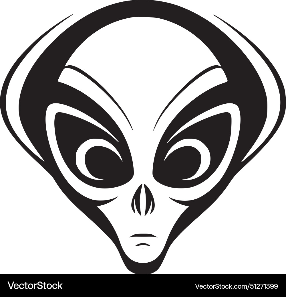 Alien - high quality logo ideal for t-shirt Vector Image