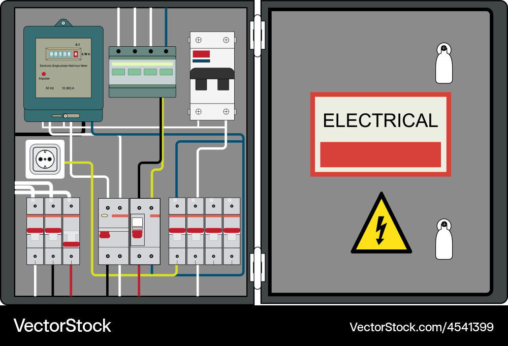 Electrical panel Royalty Free Vector Image - VectorStock