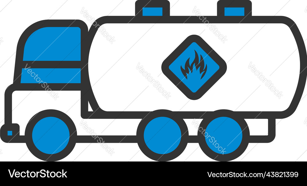Fuel tank truck icon Royalty Free Vector Image
