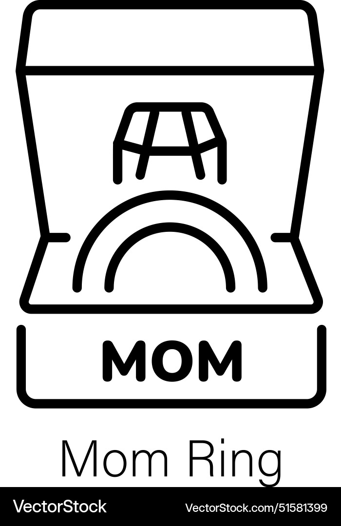 Mom ring Royalty Free Vector Image - VectorStock