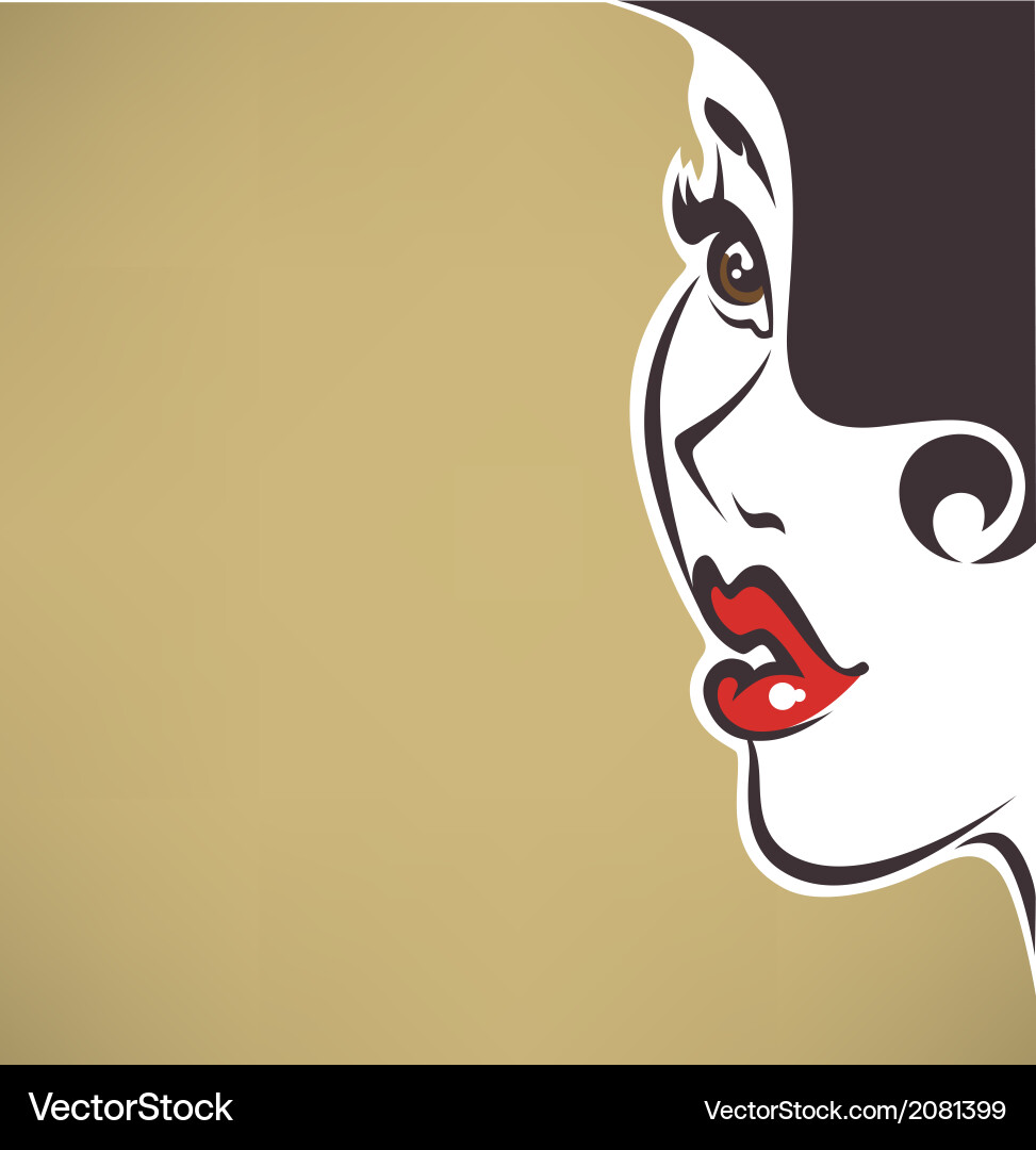 Retro Pin-Up Woman Royalty Free Vector Image - VectorStock