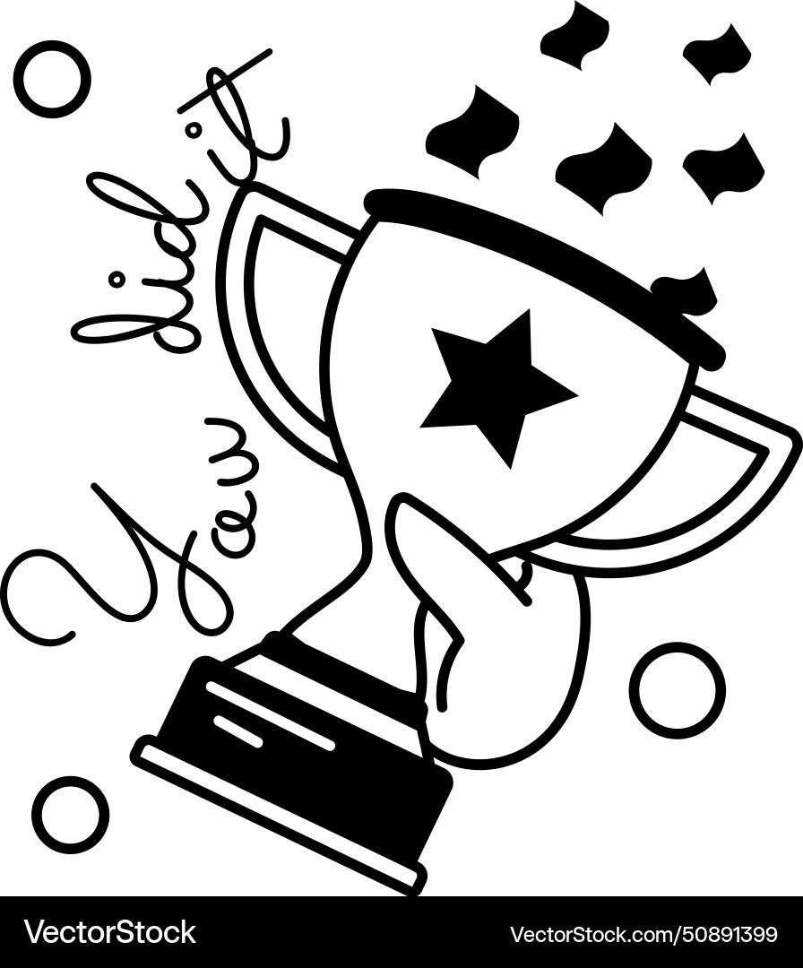 Star trophy Royalty Free Vector Image - VectorStock