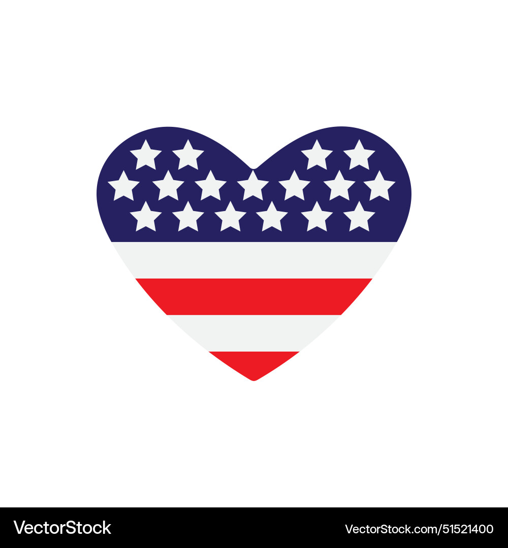 American flag icon Royalty Free Vector Image - VectorStock