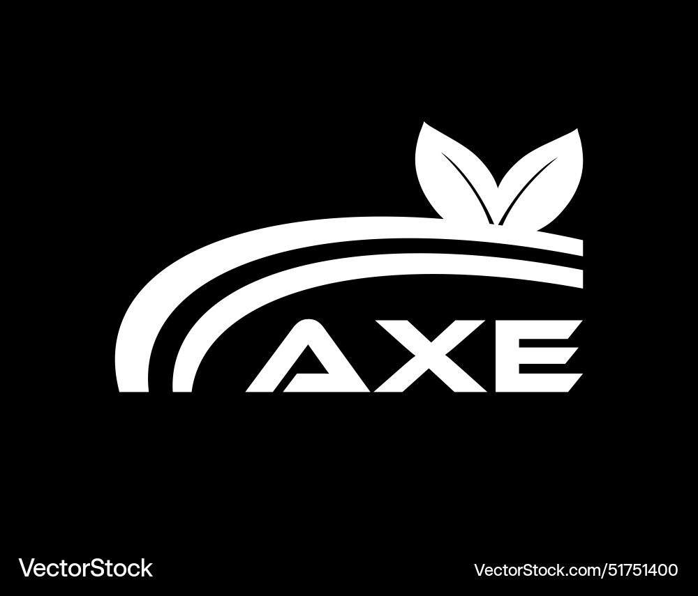 Axe letter logo design axe simple and modern Vector Image