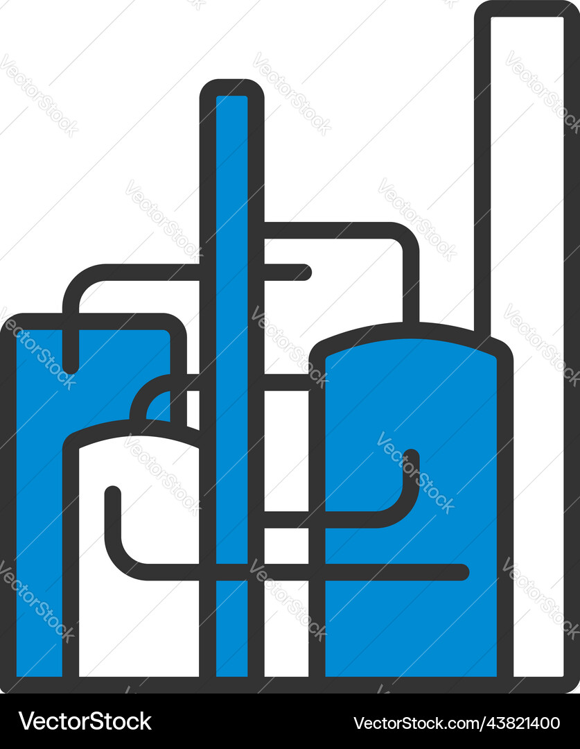 Chemical plant icon Royalty Free Vector Image - VectorStock