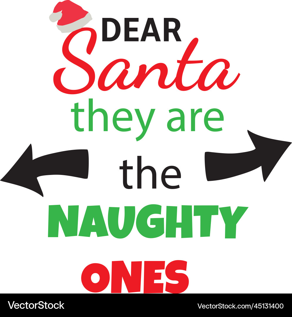 Dear santa Royalty Free Vector Image - VectorStock