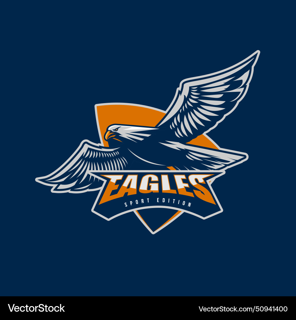 Eagle sport logo Royalty Free Vector Image - VectorStock