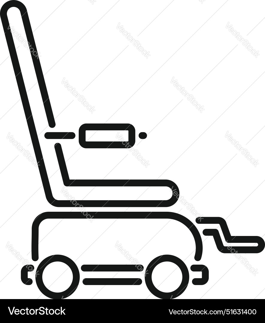 Electric wheelchair icon representing mobility Vector Image