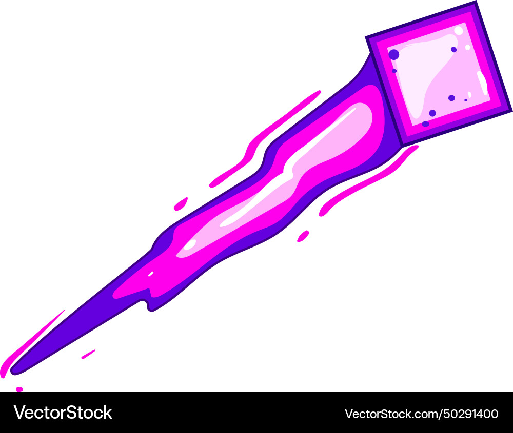 Fire projectile game cartoon Royalty Free Vector Image