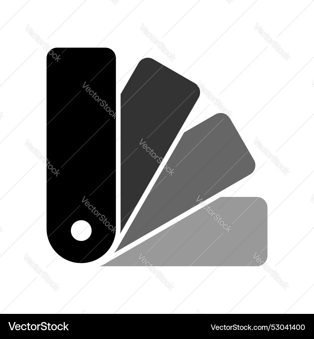 Gray shade color card glyph icon Royalty Free Vector Image