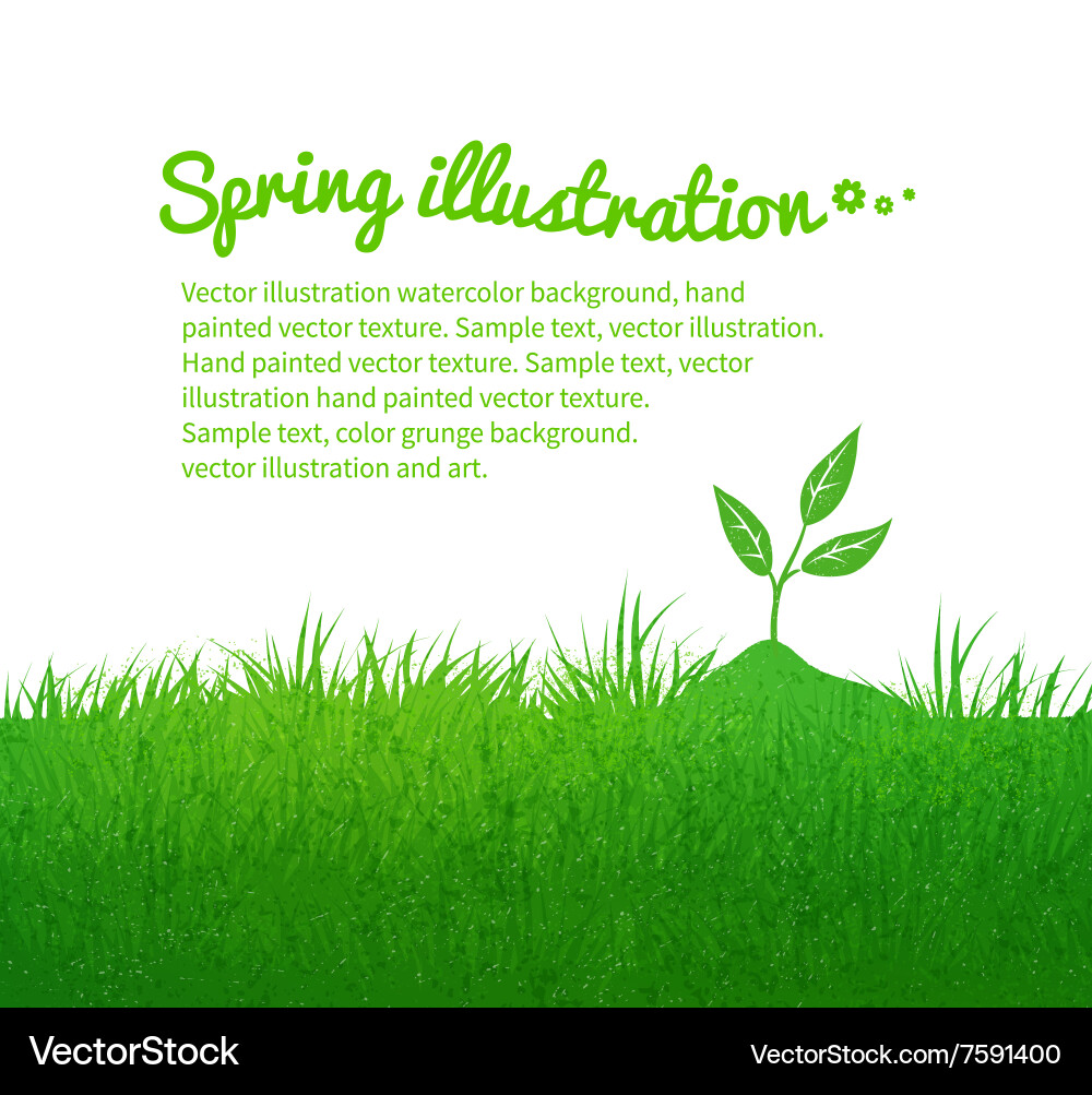 Green spring background Royalty Free Vector Image