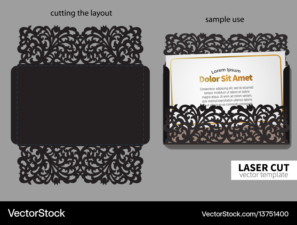 Laser cutting Royalty Free Vector Image - VectorStock