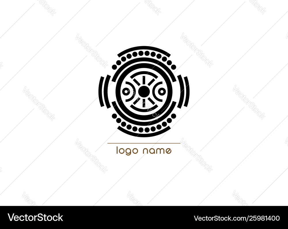 Logo indigenous ethnicity tribal concept Vector Image