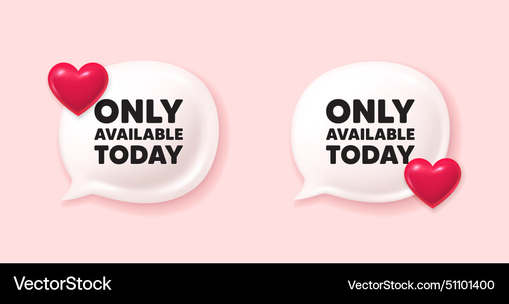Only available today tag special offer price sign Vector Image