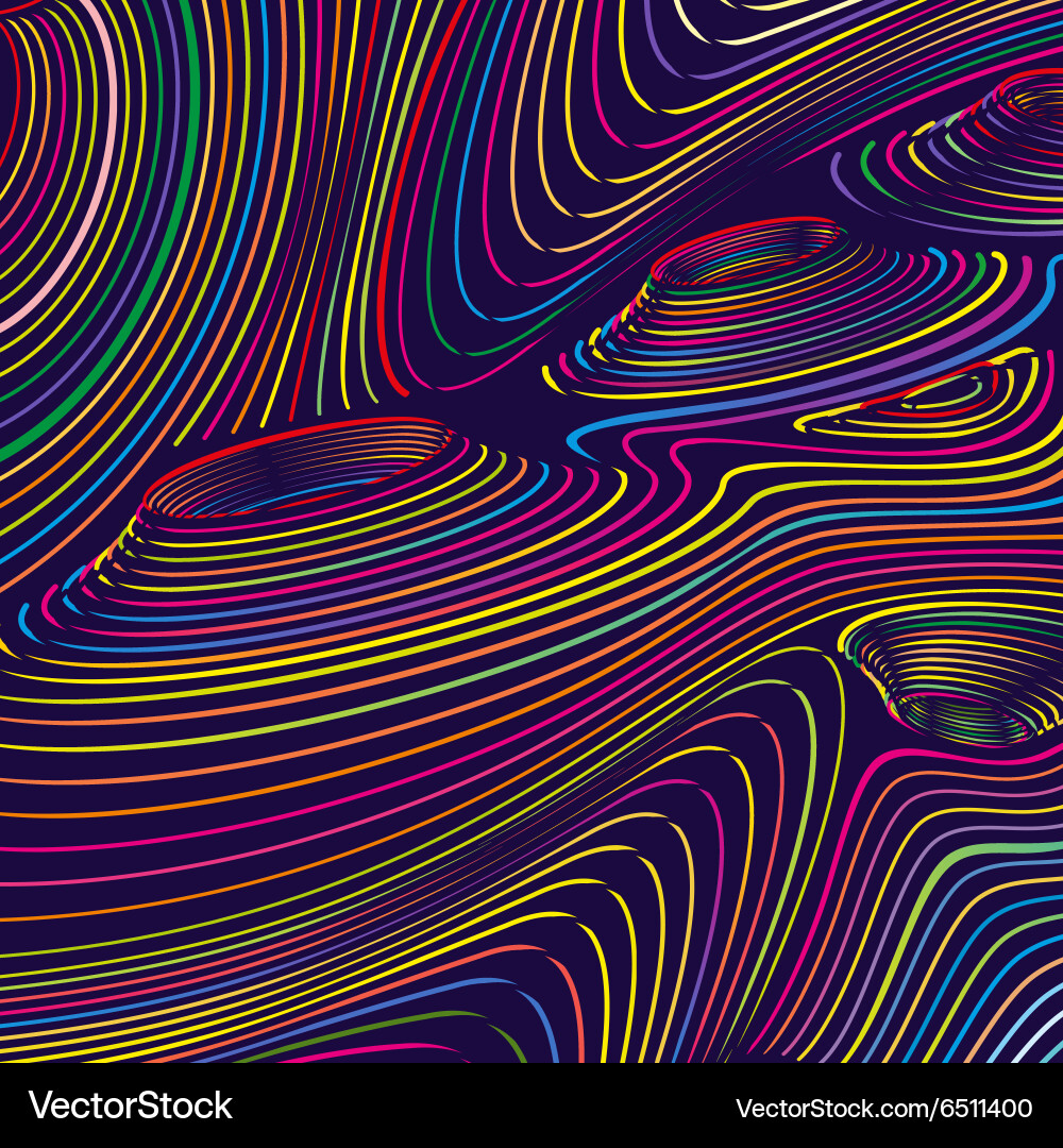 Wavy color line abstract background Royalty Free Vector