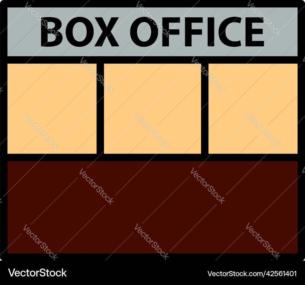 Box office icon Royalty Free Vector Image - VectorStock