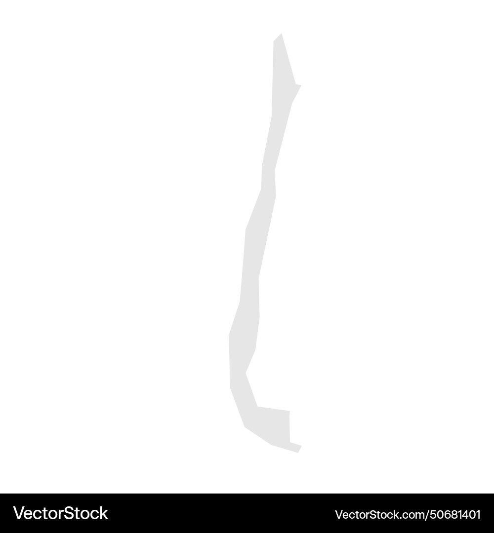 Chile simplified map Royalty Free Vector Image
