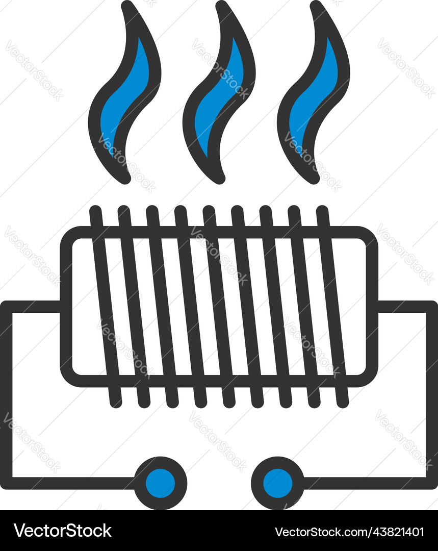 Electrical heater icon Royalty Free Vector Image
