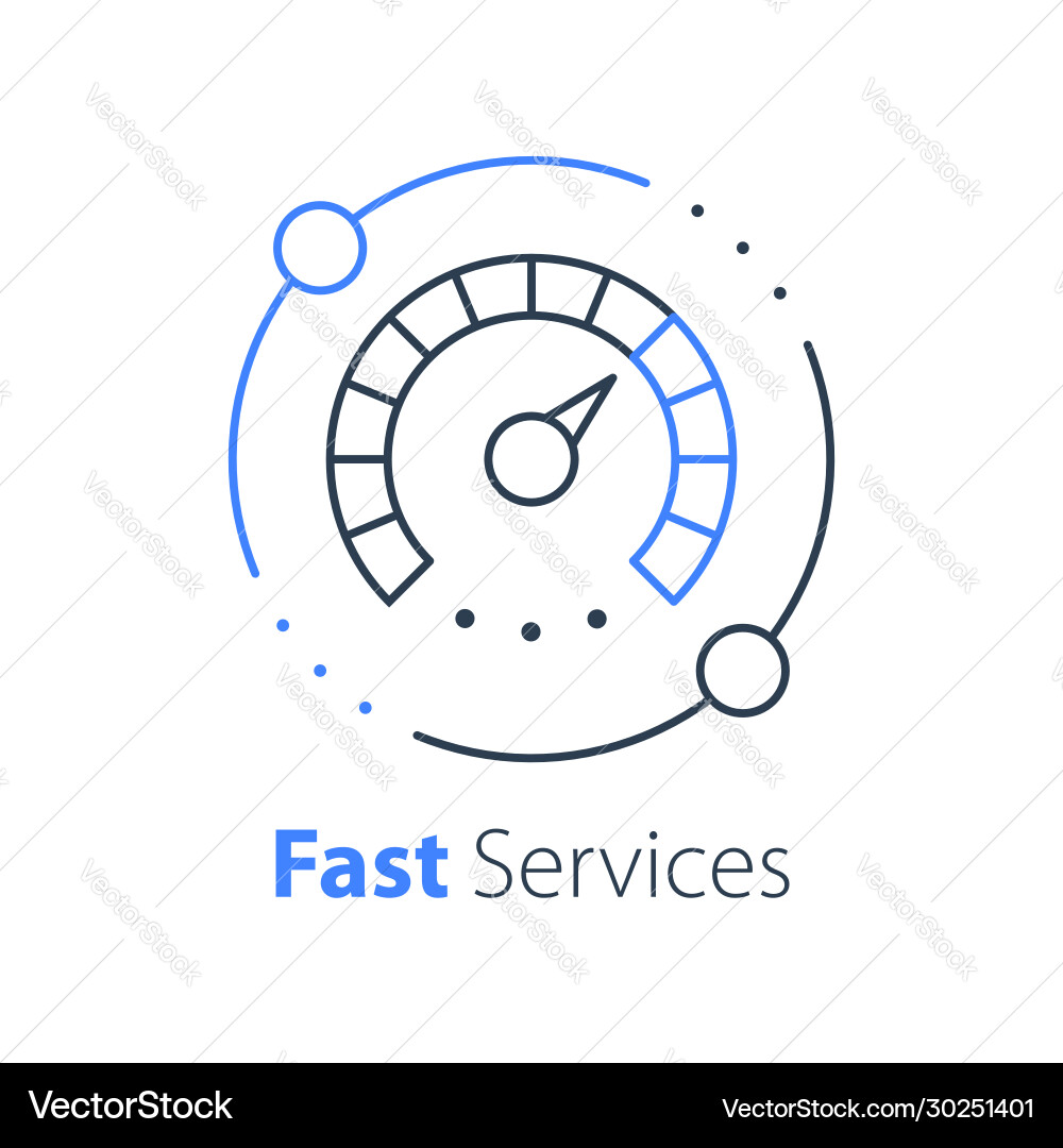 Fast truck delivery distribution services Vector Image