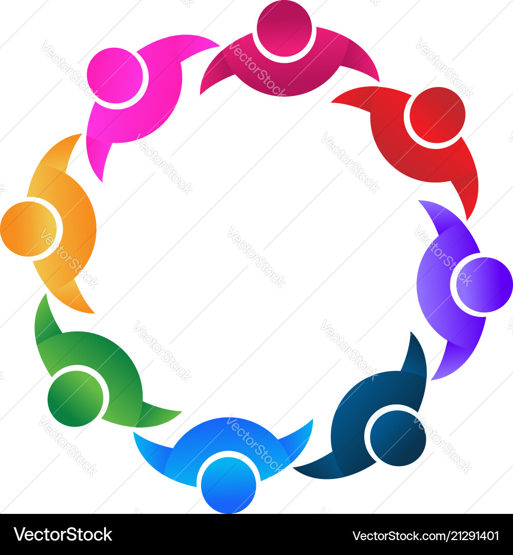 Teamwork partnership and collaboration icon Vector Image