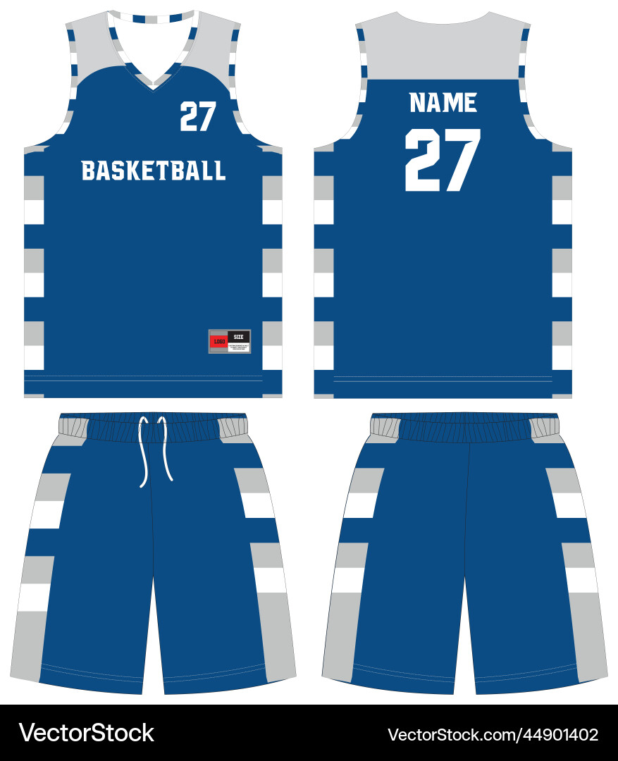 Basketball uniform shorts front back view mock ups