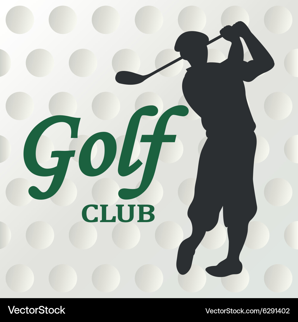 Golf club sign Royalty Free Vector Image - VectorStock