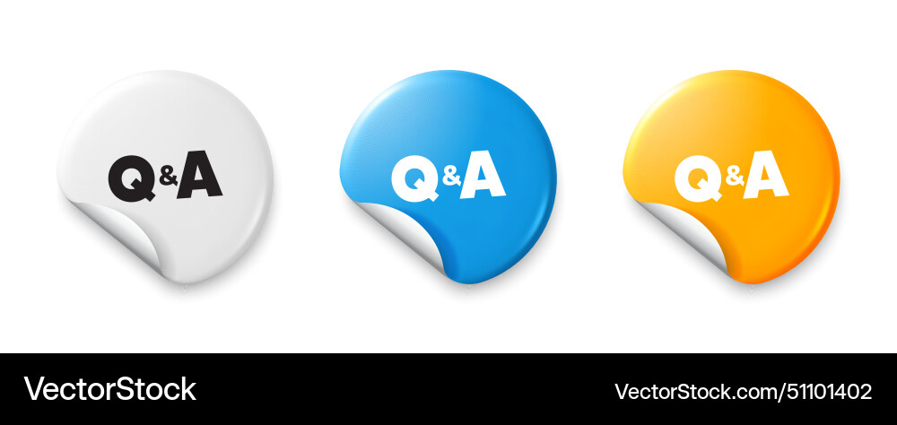 Questions and answers icon answer question sign Vector Image