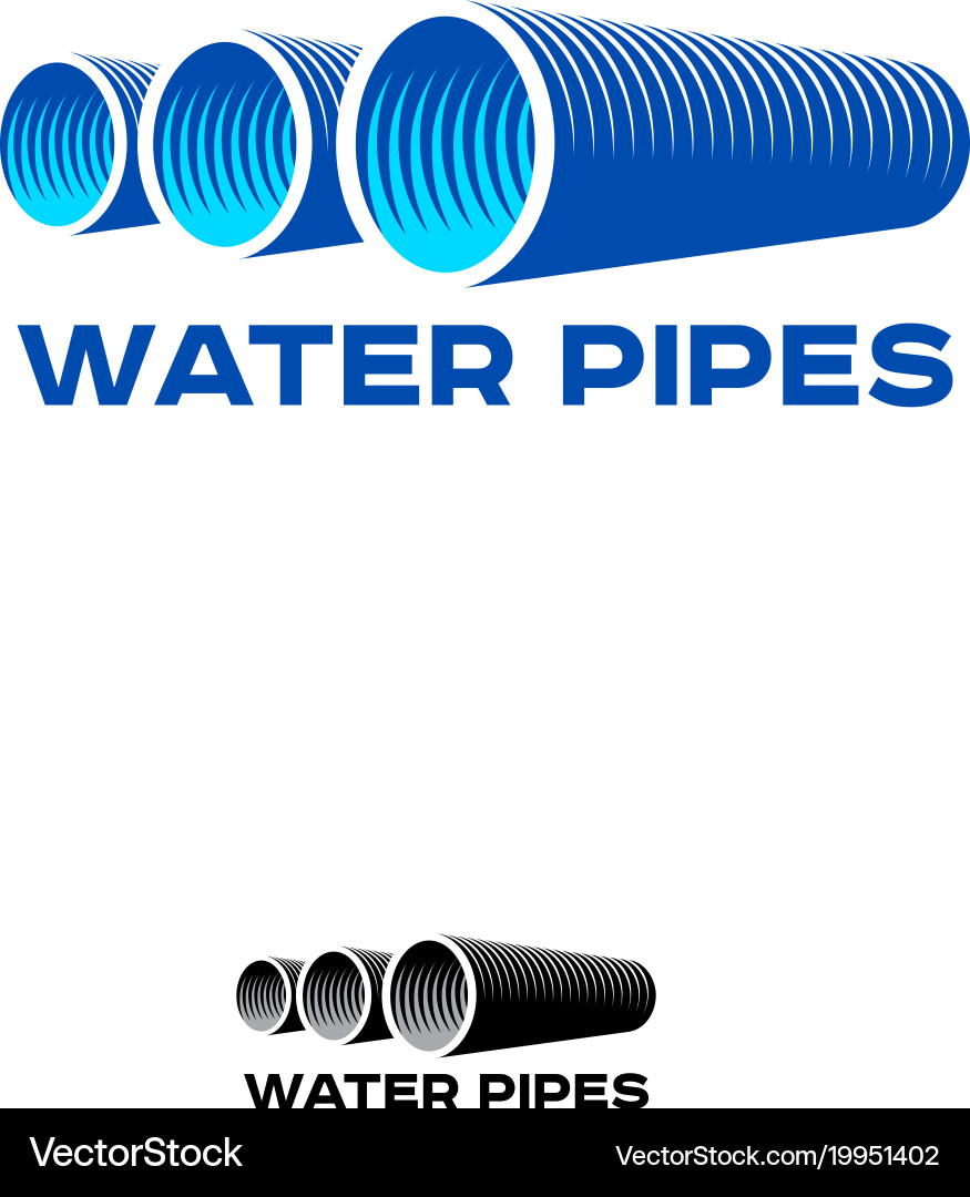 Water Pipe Logo Royalty Free Vector Image - VectorStock