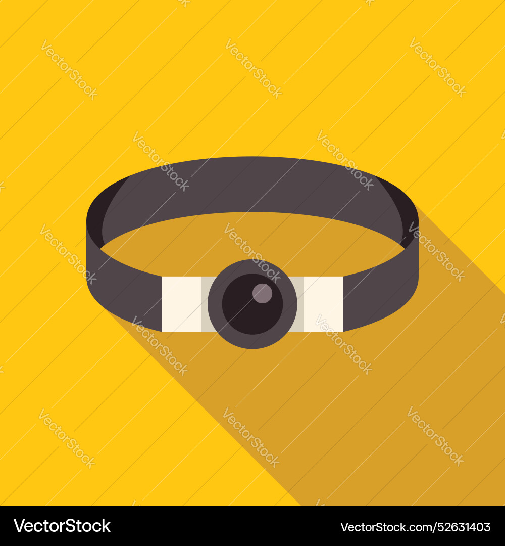 Black headlamp for working or exploring Royalty Free Vector