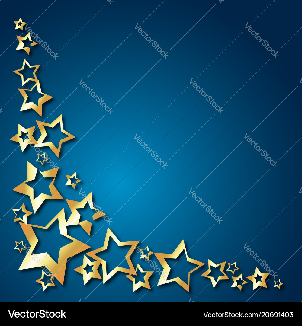 Gold stars for congratulations Royalty Free Vector Image