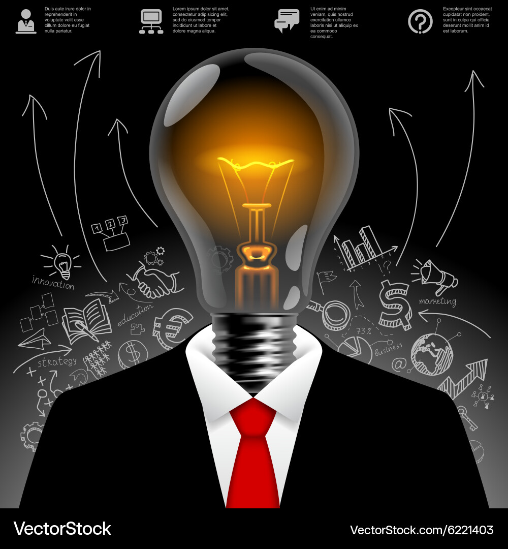 Innovative Lightbulb Concept Royalty Free Vector Image