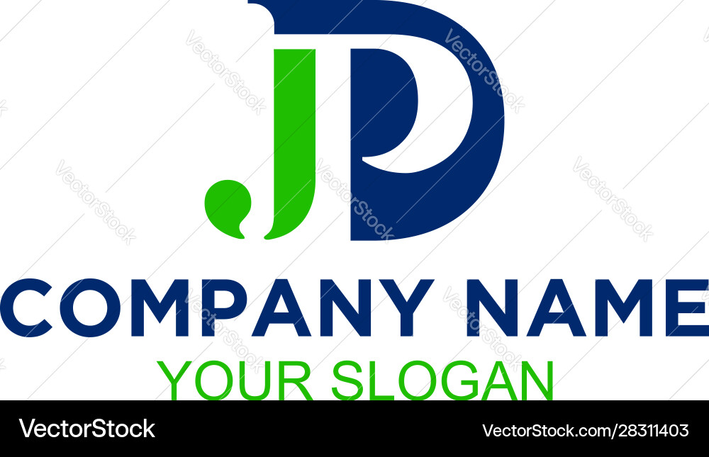 Monogram jpd logo design Royalty Free Vector Image
