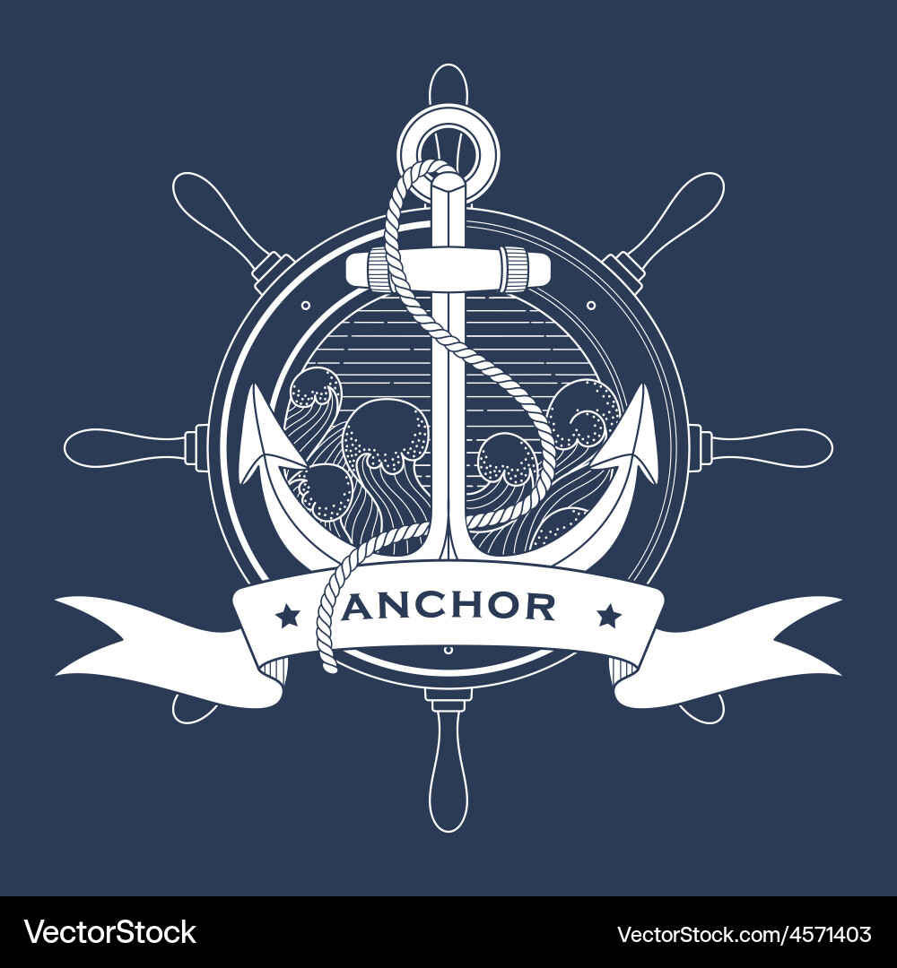 Nautical Logo Vector Premium Vector | Nautical Logo Vintage Vector