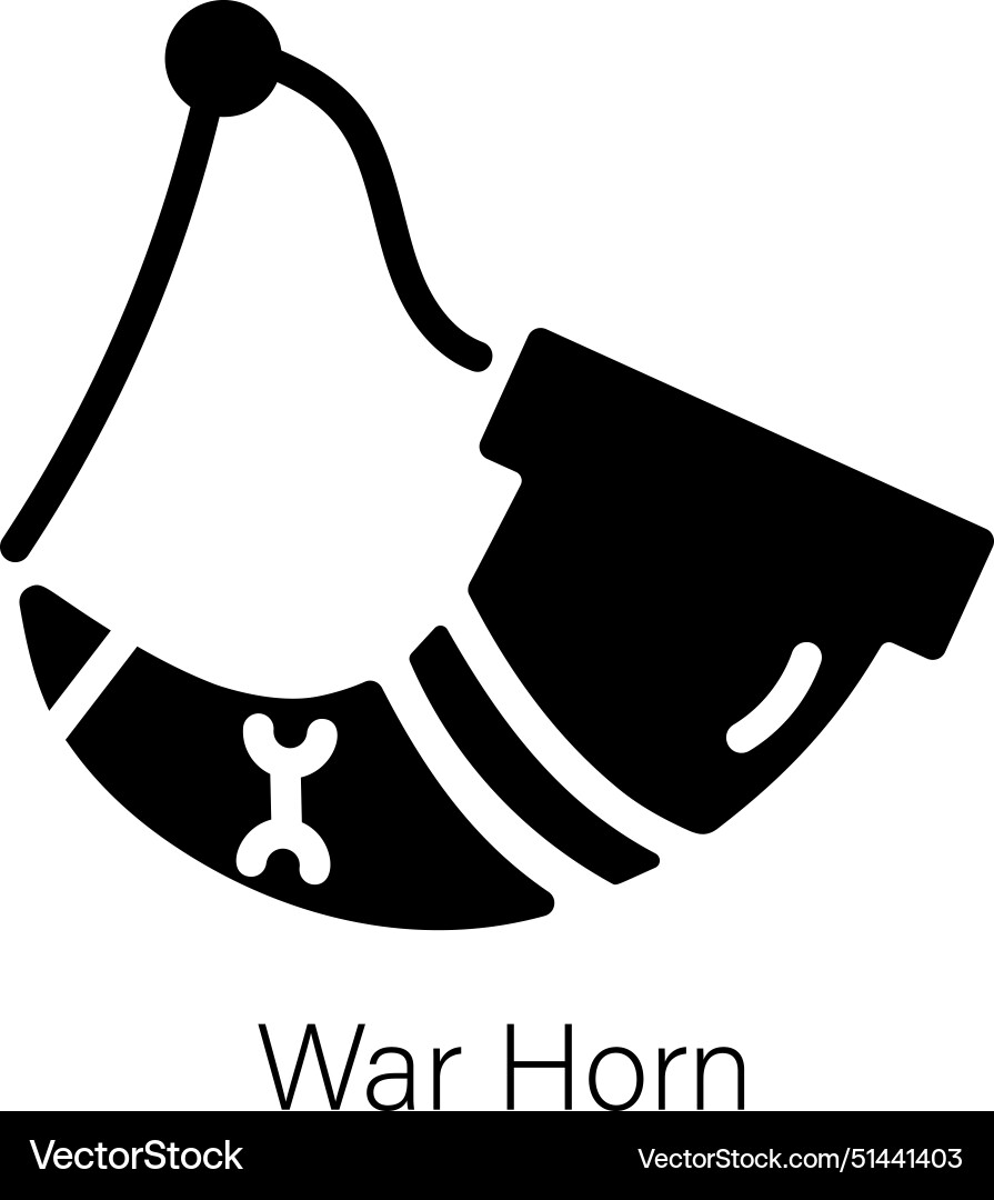 War horn Royalty Free Vector Image - VectorStock