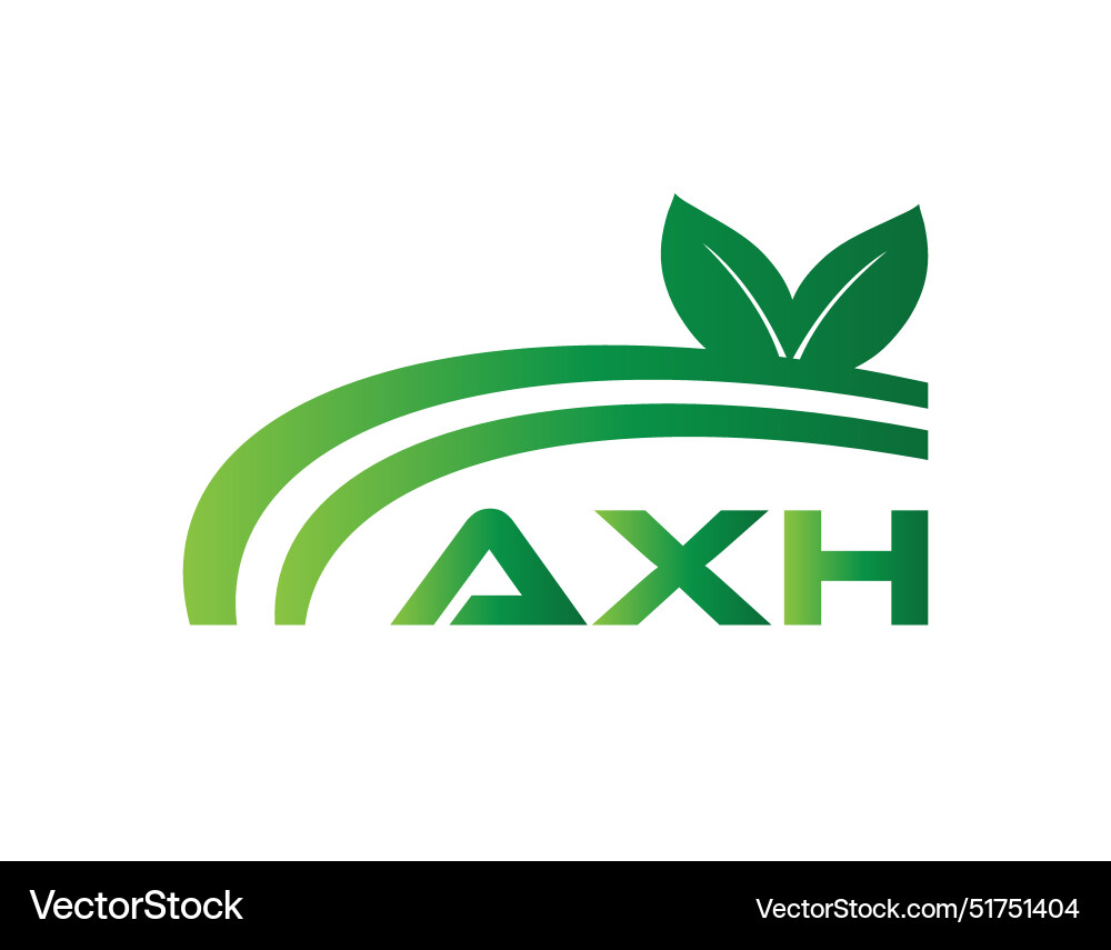 Axh letter logo design simple and modern Vector Image