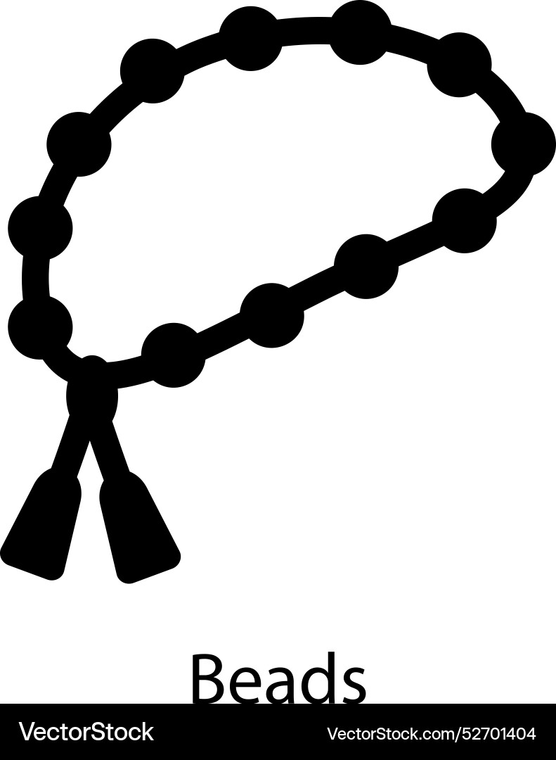 Beads Royalty Free Vector Image - VectorStock