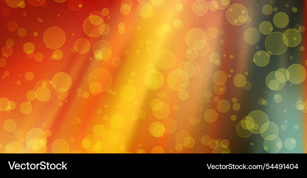 Colorful autumn bg with glowing overlay effects Vector Image