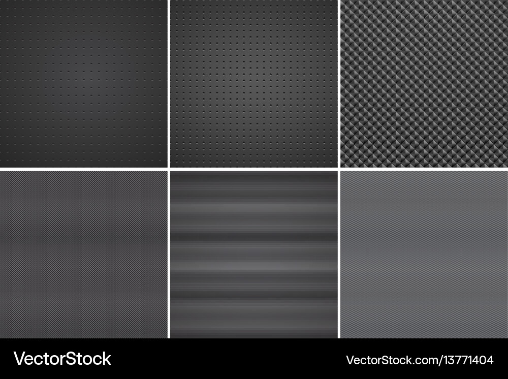 Dark textures - collection Royalty Free Vector Image