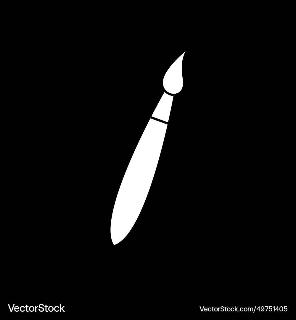 Art brush icon logo image Royalty Free Vector Image