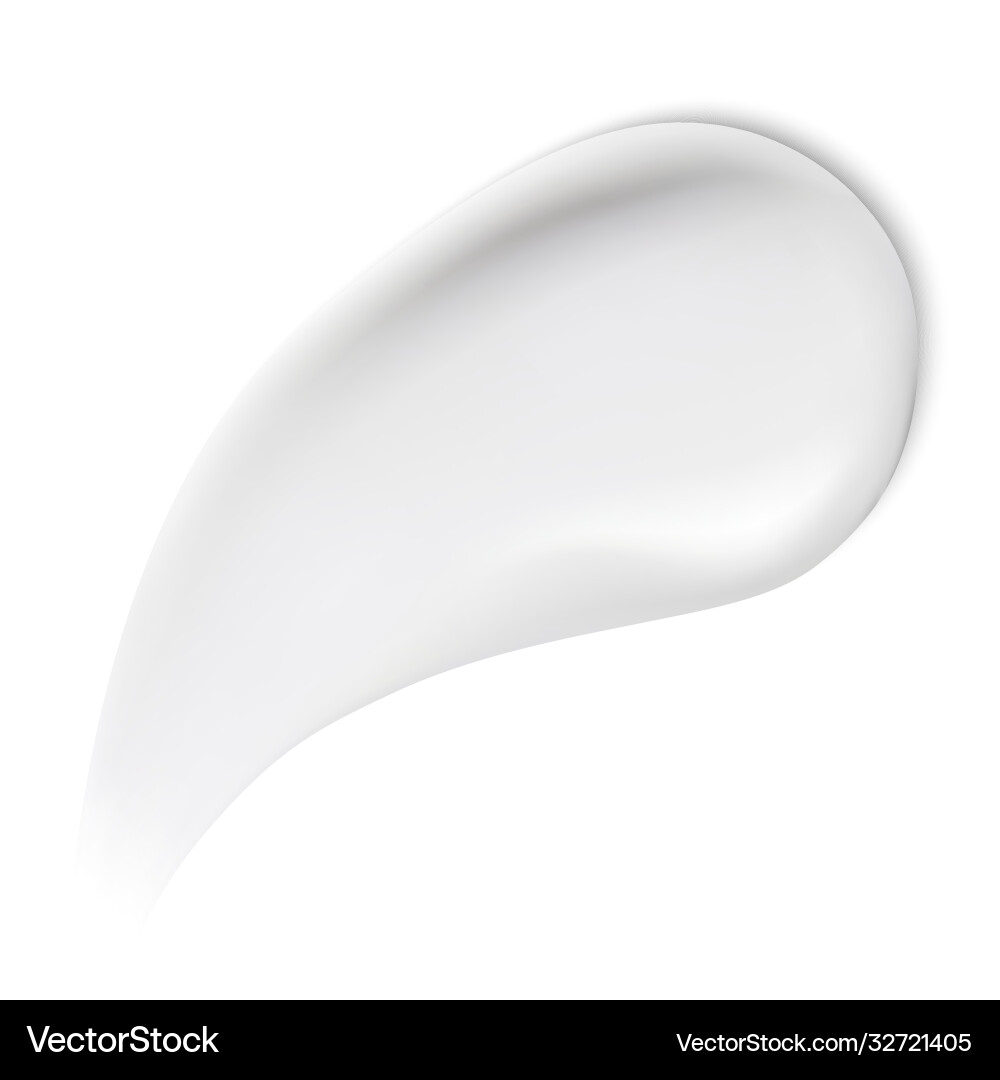 Sunscreen Texture Swatch - Creamy White Royalty Free Vector