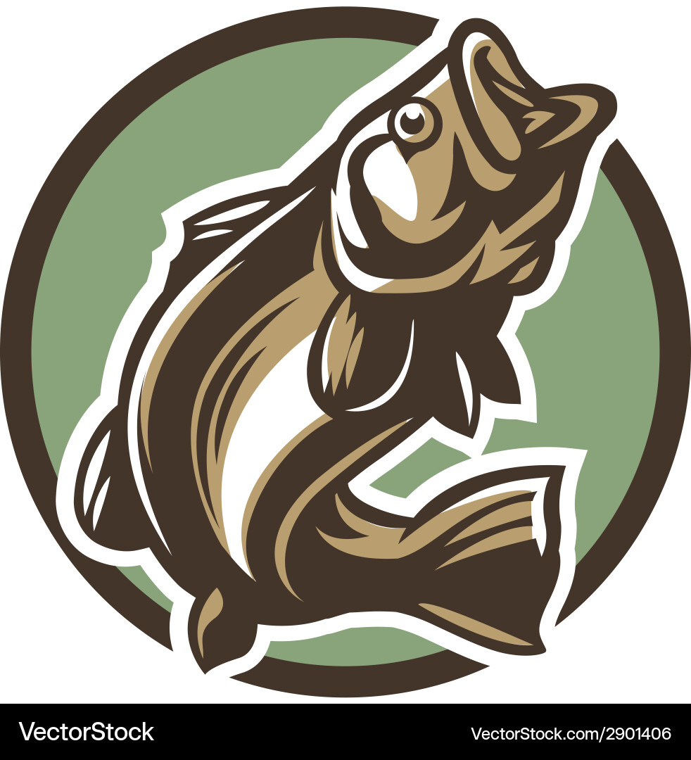 Big bass Royalty Free Vector Image - VectorStock