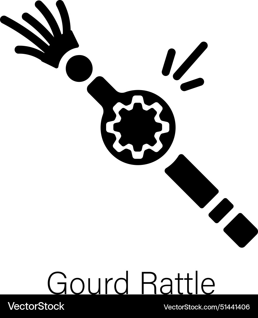 Gourd rattle Royalty Free Vector Image - VectorStock