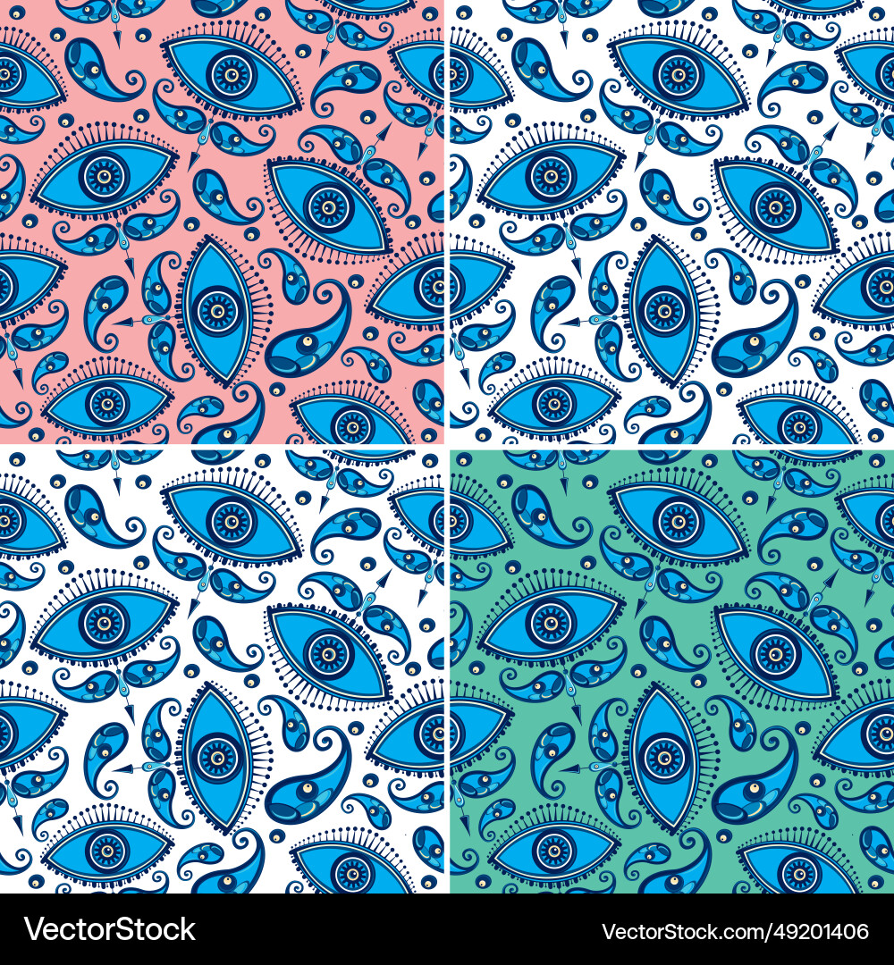 Turkish amulet pattern Royalty Free Vector Image