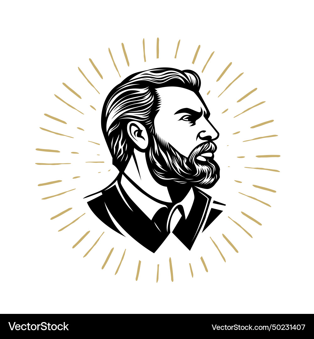 A man on white background Royalty Free Vector Image