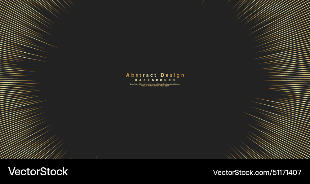 Abstract pattern golden line design stripe gold Vector Image