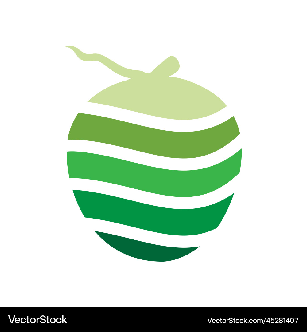Fresh coconut icon logo Royalty Free Vector Image