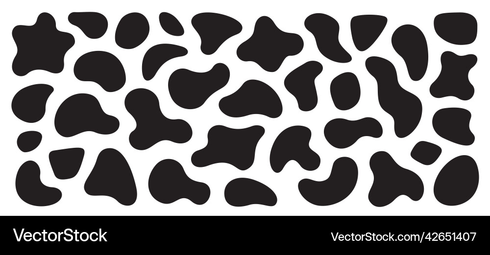 Liquid shadows random shapes black cube drops Vector Image